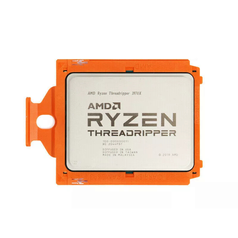 โปรเซสเซอร์ AMD 3970X Ryzen Threadripper 3.7GHz CPU 32-Core sTRX4 สูง ...