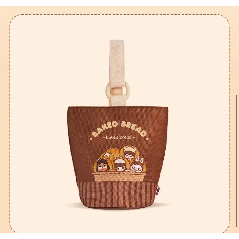 Popmart Bubble Mart Bubble Cute Toasted Bread Series Bucket Bag LABUBU ...