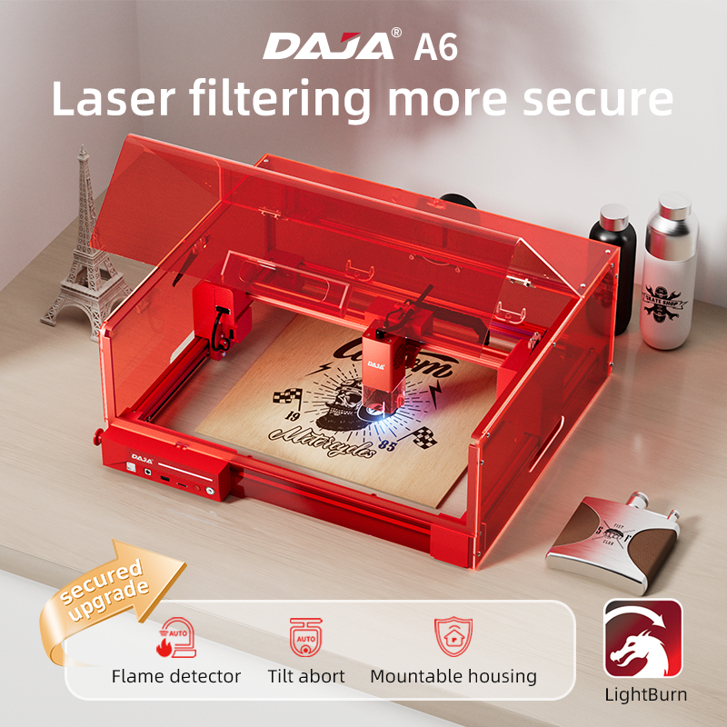 DAJA A6 Pro Laser Engraving Machine Printer Cutting With Protective ...