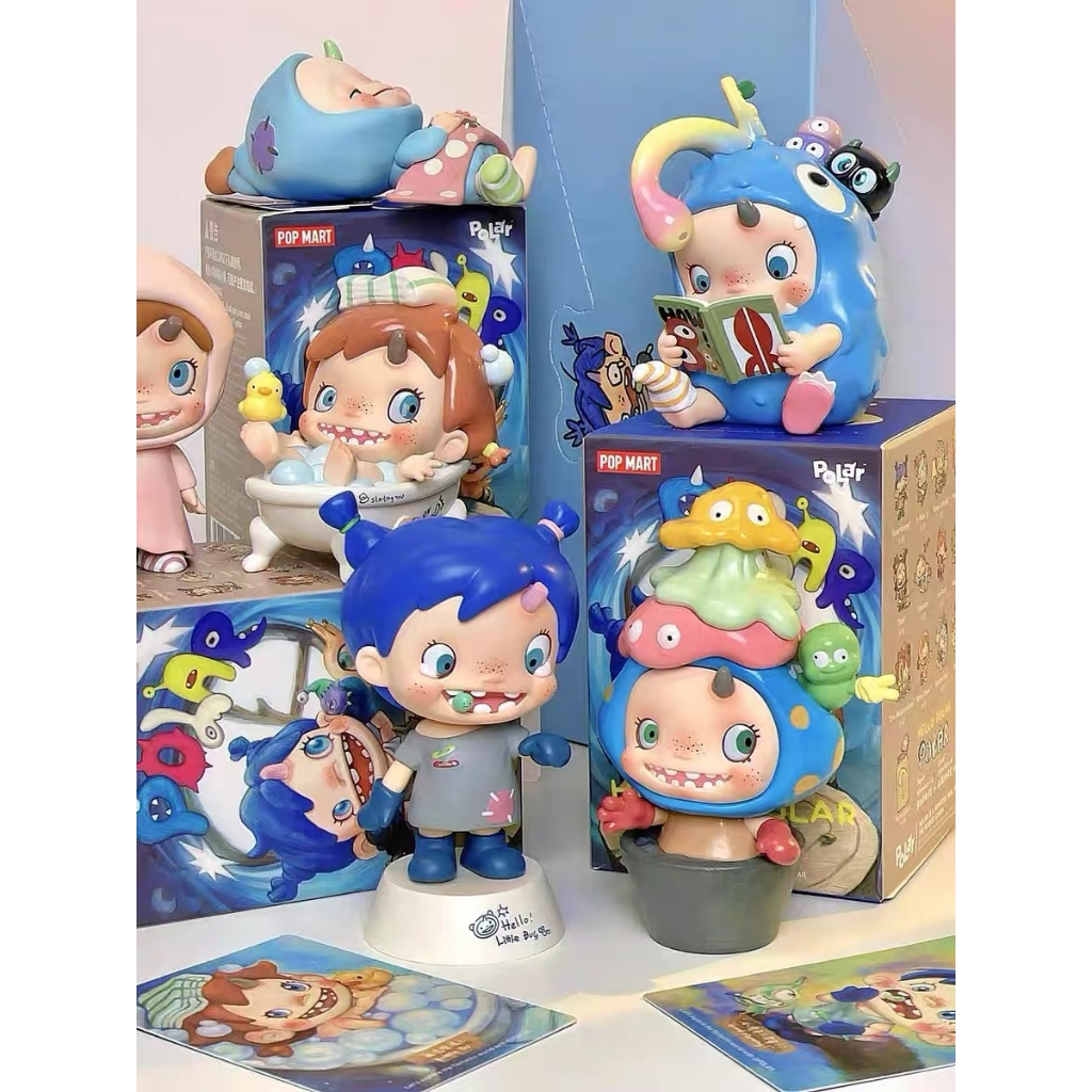 ชุดโรงรถ pop mart hello polar 1st ซีซั่นซีรีส์รูปเสริมกล่องตาบอดกล่อง ...