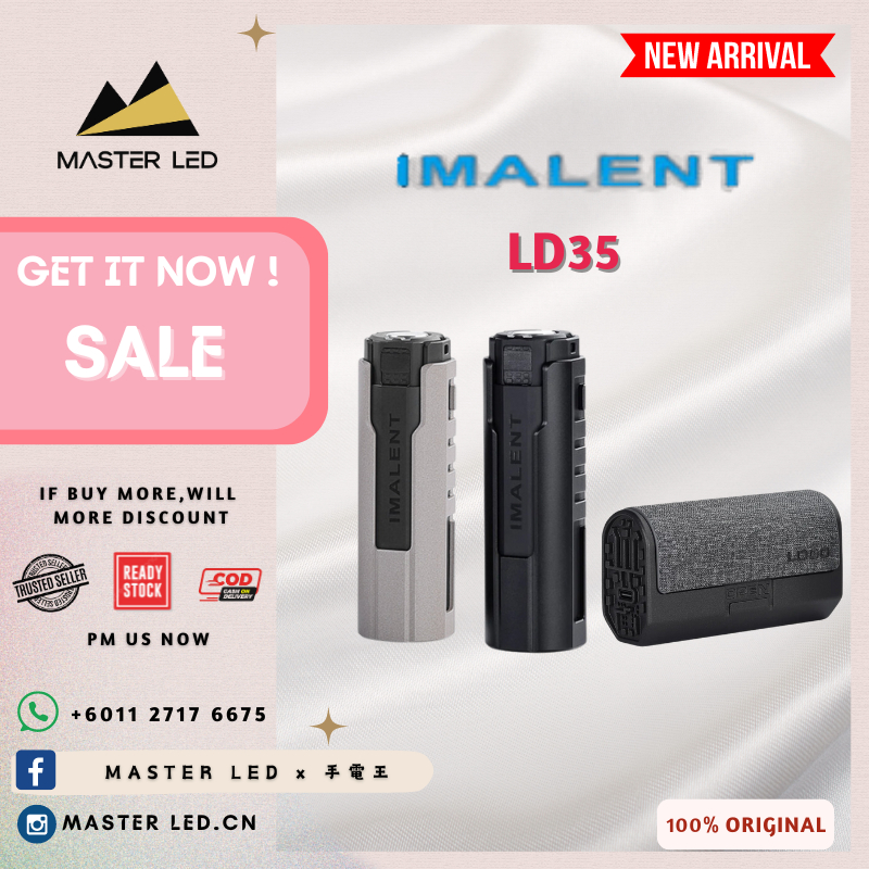 ไฟฉายที่สมบูรณ์แบบ IMALENT LD35 ไฟฉาย EDC แบบชาร์จไฟได้ | Shopee Thailand