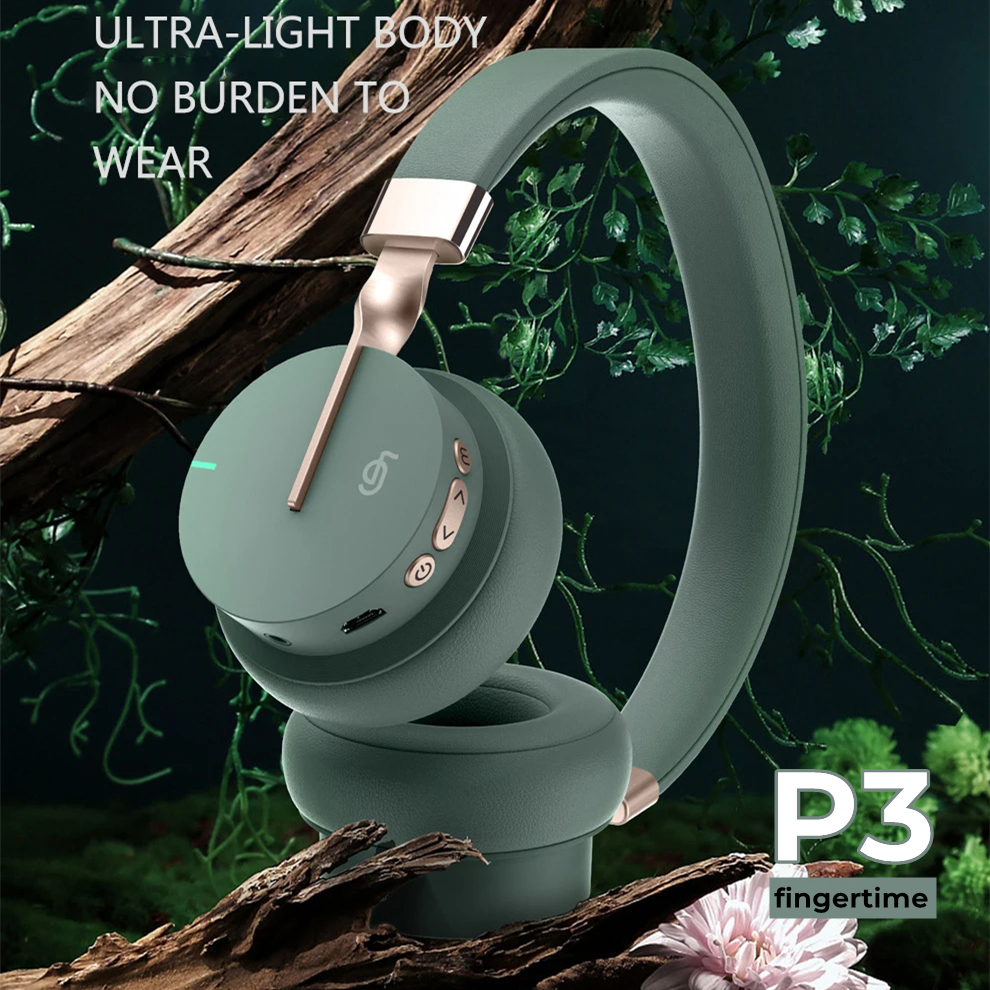 Fingertime P3 ชุดหูฟังบลูทูธเกม Environmetal ตัดเสียงรบกวนพร้อมไมโครโฟน ...