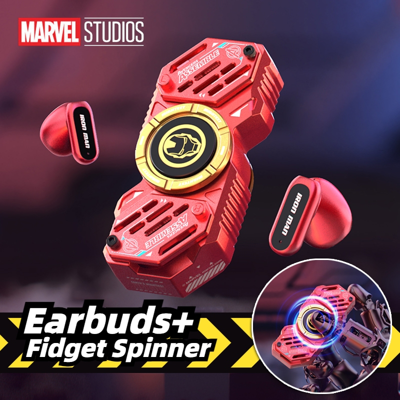 MARVEL STUDIOS G11 Mecha Fidget Spinner TWS หูฟัง lron Man ไร้สายบลูทูธ ...