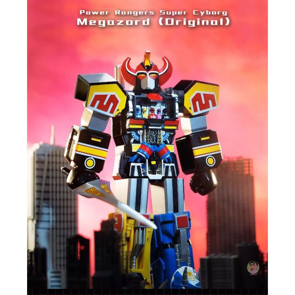 Super7 Mighty Morphin Power Rangers Super Cyborg - Megazord (Original) Action Figure | Shopee ...