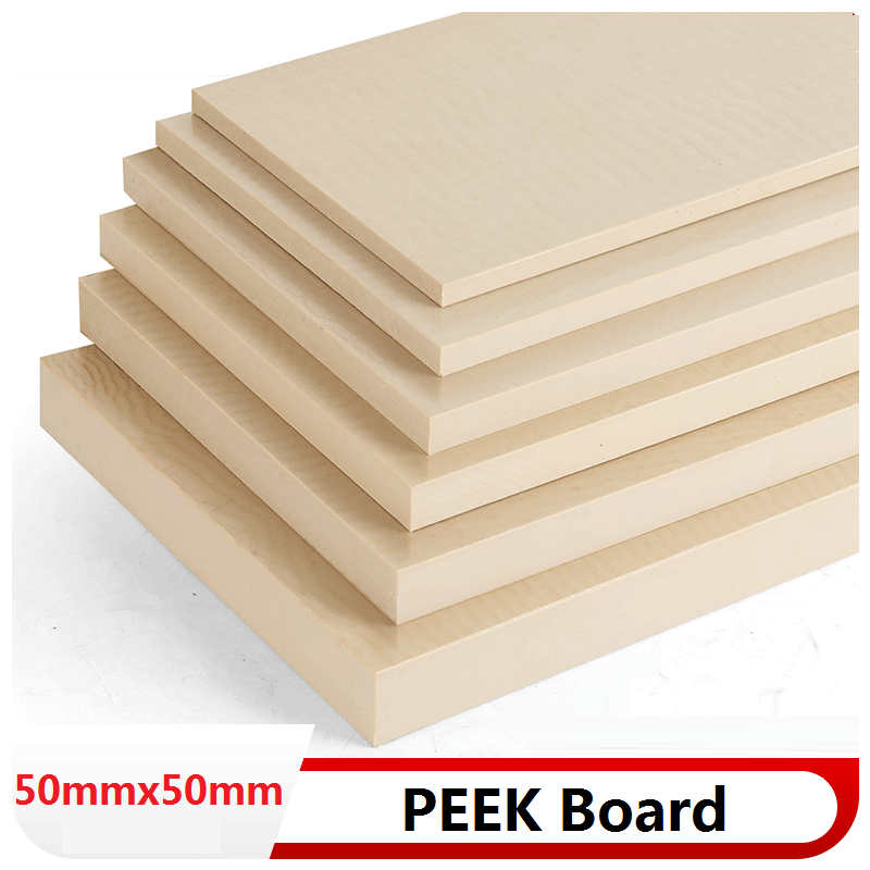 Peek Board 50mmx50 มม.ทนอุณหภูมิสูงและป้องกันไฟฟ้าสถิตย์ Polyether ...