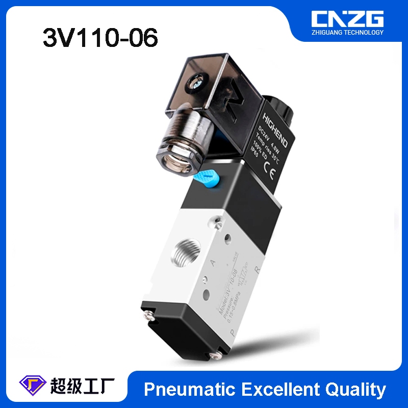 ลวด/led ประเภท 3V110-06 3/2 Way Pneumatic Valve แม่เหล็กแม่เหล็กไฟฟ้า | Shopee Thailand