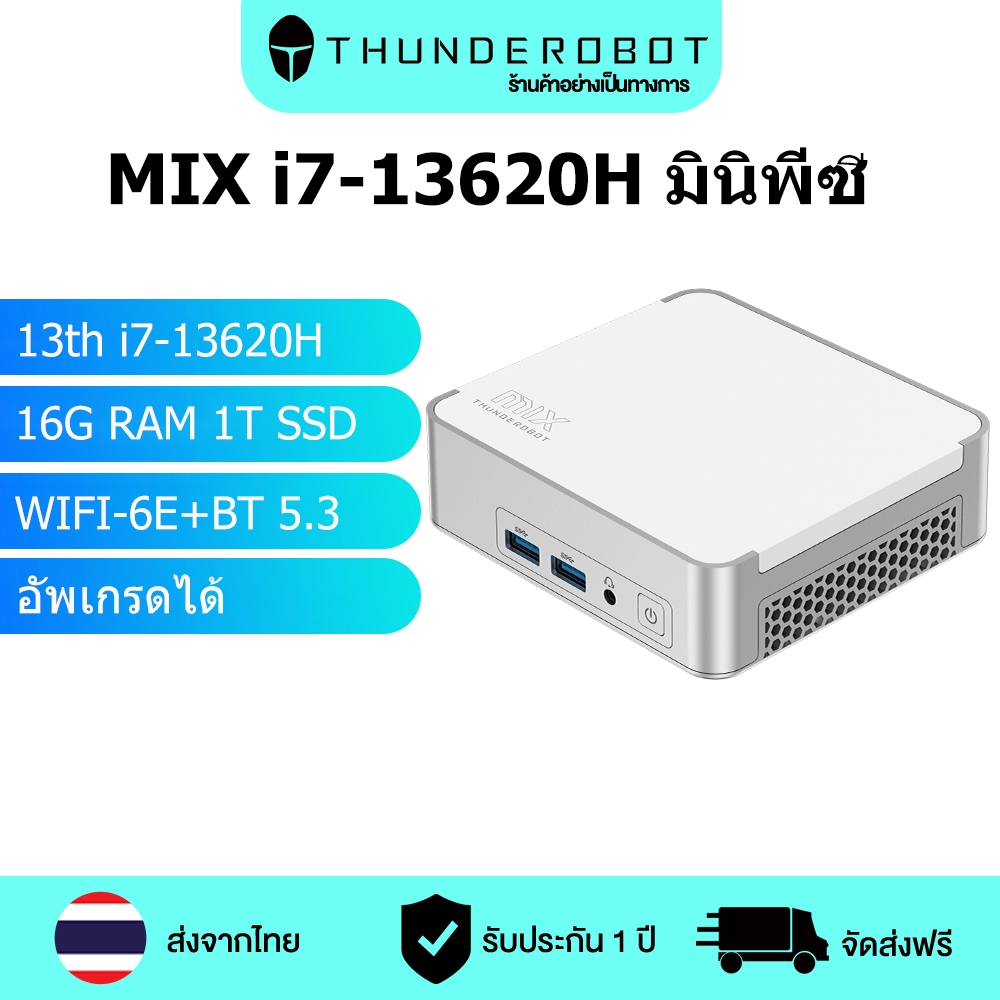 Thunderobot MIX Mini PC, i7-13620H 16G RAM 1T SSD WiFi-6E, 13th Gen i7 ...
