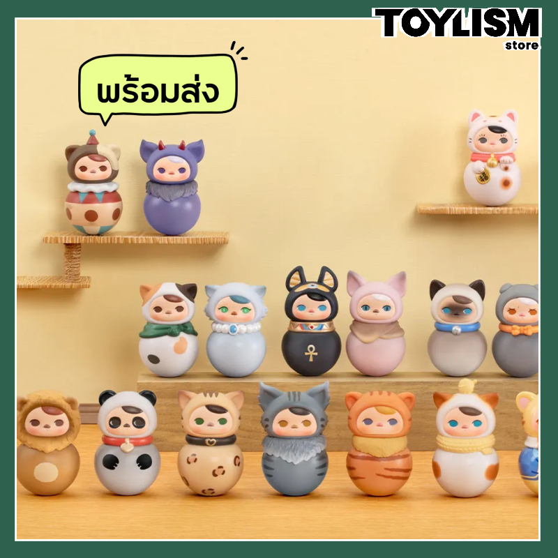 Pop Mart PUCKY Roly-Poly Kitty Series Figures🌟ยกบล็อก🌟พร้อมส่ง popmart ...