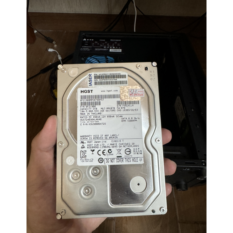 Hgst 3T 8T 10T 12TB Enterprise-Class Hard Drive ใช้สําหรับการตรวจสอบความปลอดภัย Video Recorder ...