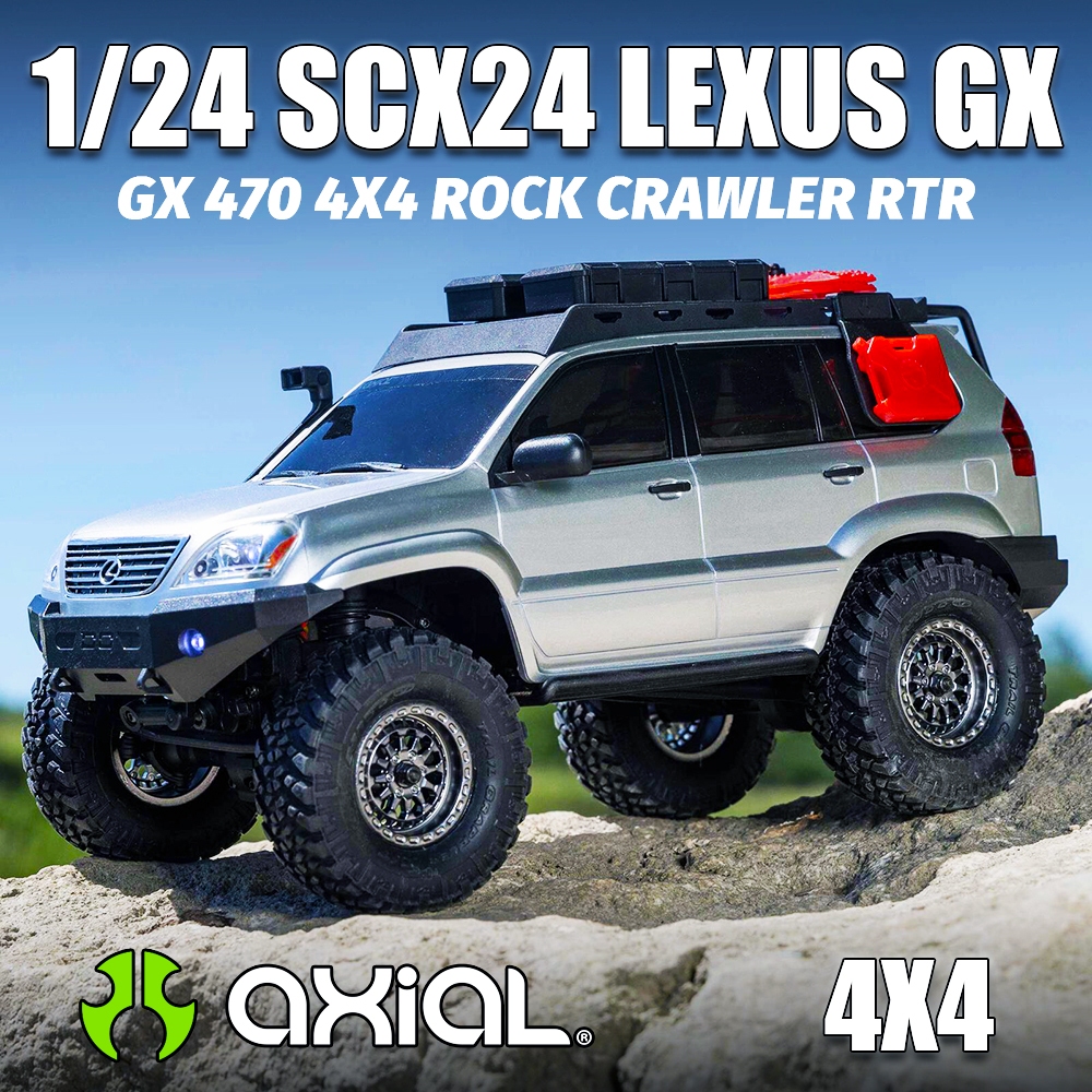 Axial SCX24 Lexus GX 470 4X4 RTR 1/24 Rock Crawler RC รีโมทคอนโทรลไฟฟ้ารุ่นรถผู้ใหญ่ของเล่นเด็ก ...