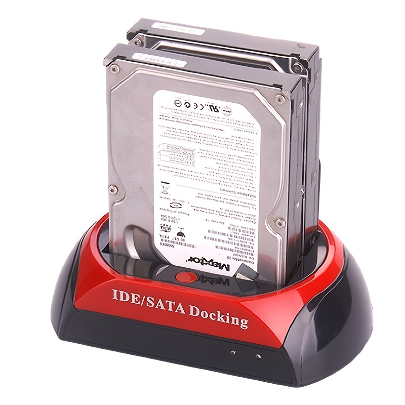 2.5 & 3.5 IDE/SATA Universal Hard Drive Dock - Dual-Disk, Dual-Use ...