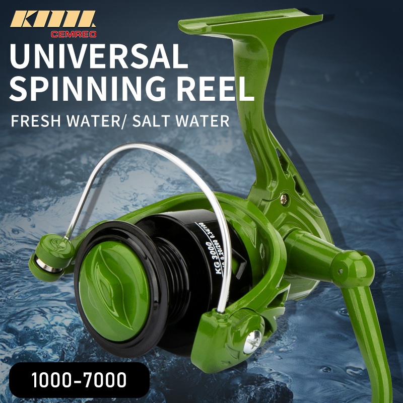 1000-7000 Series Universal Fishing Reel Spinning Reel อลูมิเนียม Spool ...