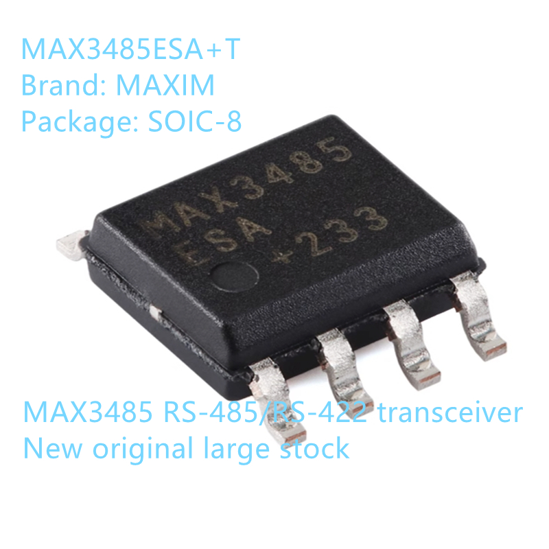 10 ชิ้น MAX3485ESA + T SOIC-8 3.3V 10Mbps จริง RS-485/RS-422 ชิปรับส่งสัญญาณ IC MAX3485ESA ...