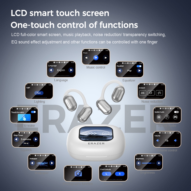 【รับประกัน 1 ปี】Lenovo ERAZER XP2 หูฟังบลูทูธ Bluetooth 5.4 OWS HiFi ...