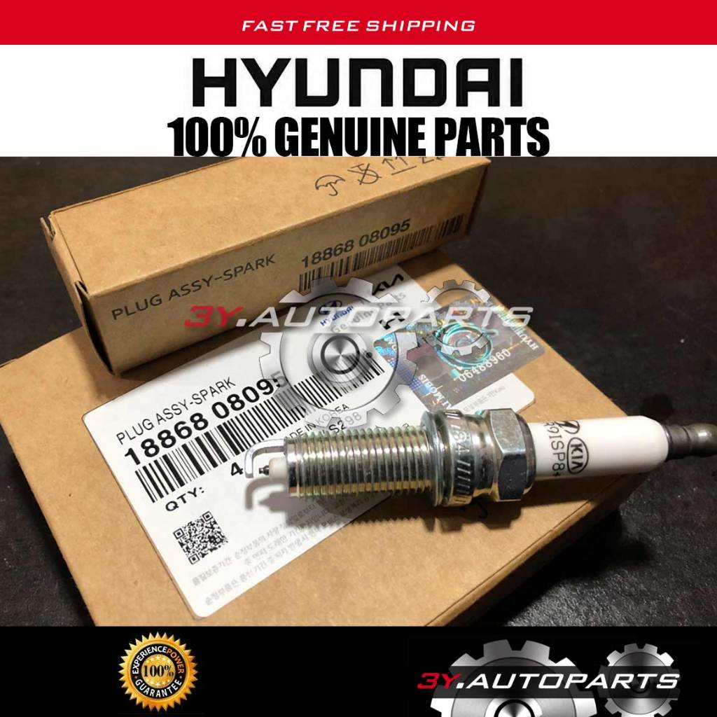 ของแท้ (18868-08095) Hyundai Ioniq (4ชิ้น) หัวเทียน Hyundai Mobis ...