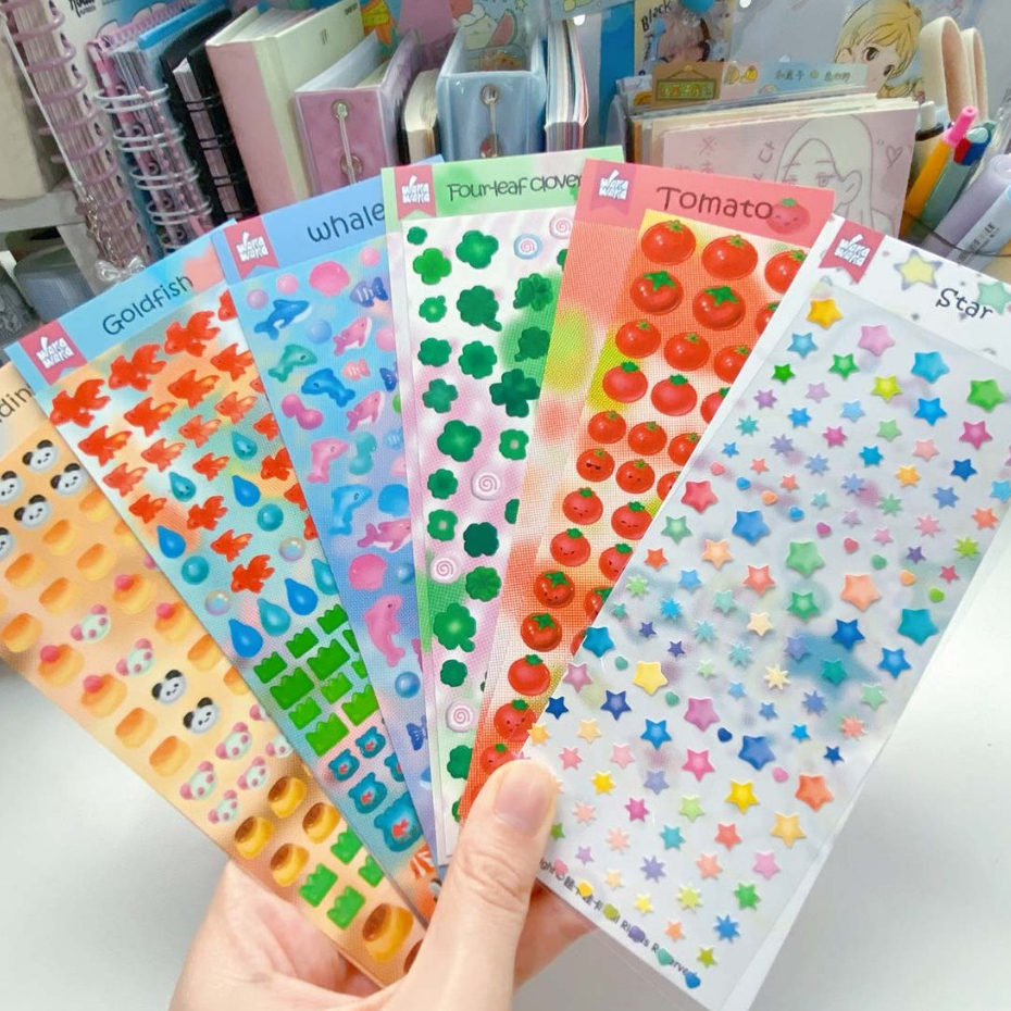 สินค้าใหม่ Original Goo Card Sticker Handbook Sticker Star Cute Sticker ...