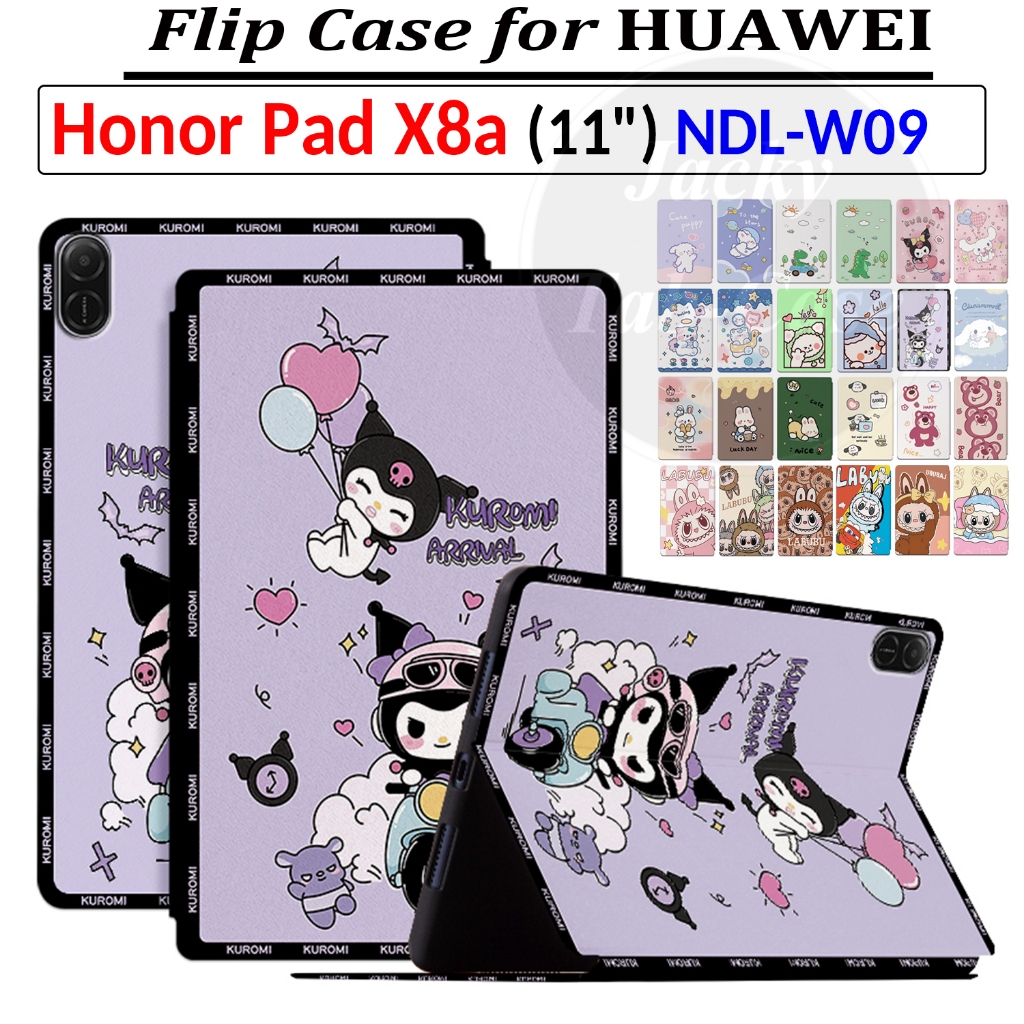สําหรับ HONOR Pad X8A แท็บเล็ต 11.0 "2024 แฟชั่นน่ารักการ์ตูนรูปแบบ PU ...