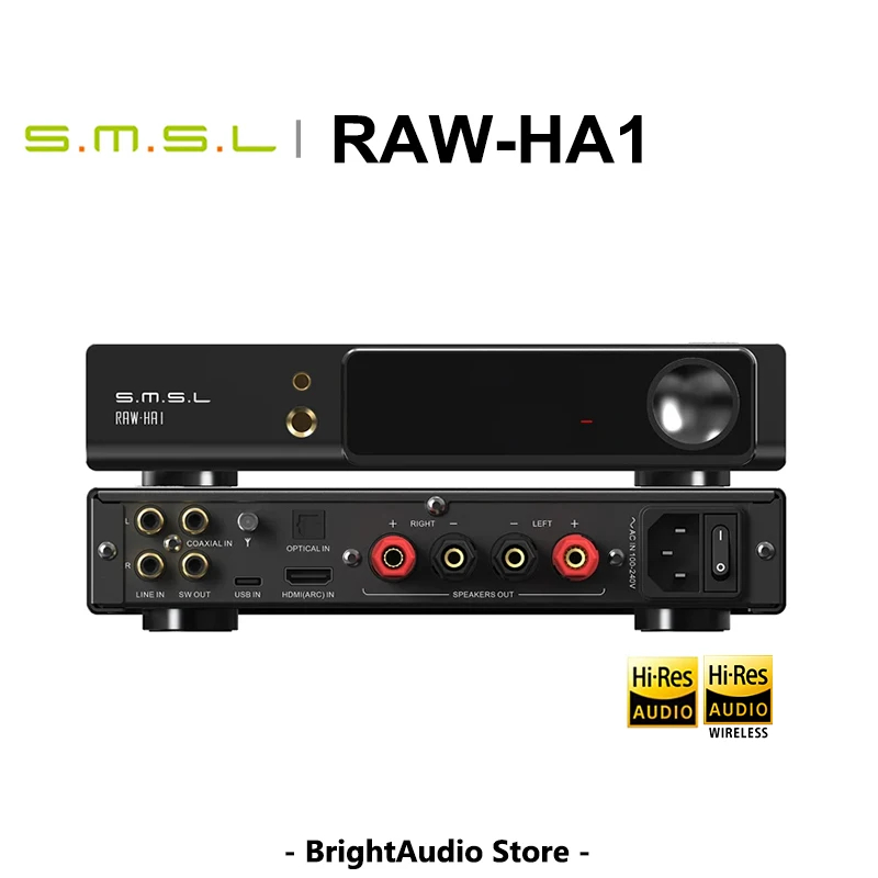 Smsl RAW-HA1 DAC AMP เครื่องขยายเสียงหูฟัง MQA MQA-CD ถอดรหัส XU316 ...