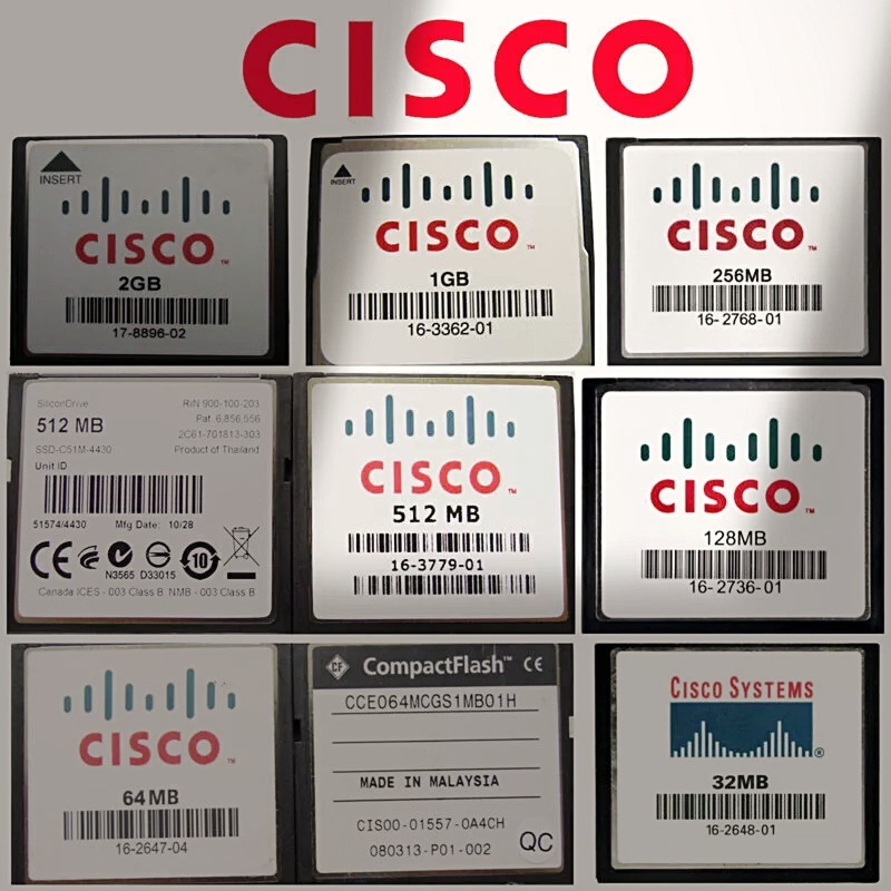 ใช้ 32/64/128/256/512MB 1GB 2GB CISCO CF Compact Flash CF การ์ดหน่วย ...