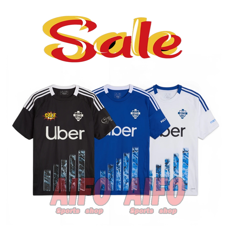 คุณภาพสูง como 1907 Home Away Jersey 24/25 ฟุตบอลฟุตบอลฟุตบอลเสื้อ ...