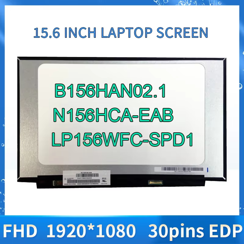 15.6 แล็ปท็อปหน้าจอ LCD B156HAN02.1 fit B156HAN02.2 B156HAN02.3 LP156WF9-SPK1 LP156WFC-SPD1 ...