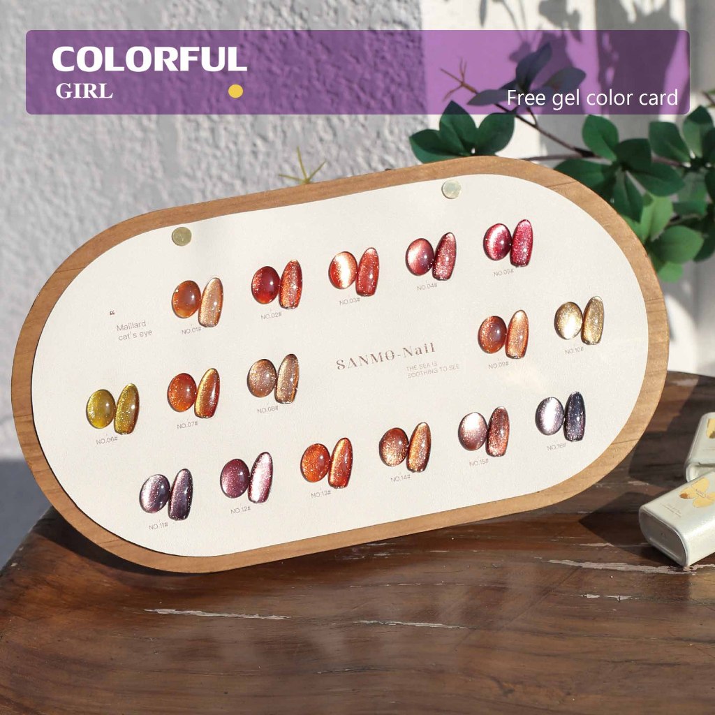 【พร้อมส่ง】16สี สีเมอแลด Maillard color system สีเจลแคทอาย SANMO สี ...