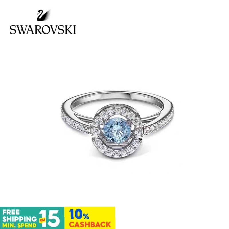 Swarovski Beating Heart SPARKLING DANCE Blue Shining Crystal Color ...
