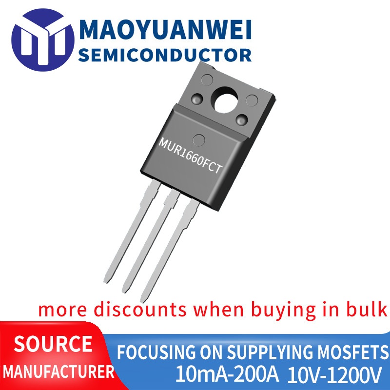 20pcs MUR1660FCT พลาสติกซีล TO-220F 16A 600V Quick Recovery Rectifier ...