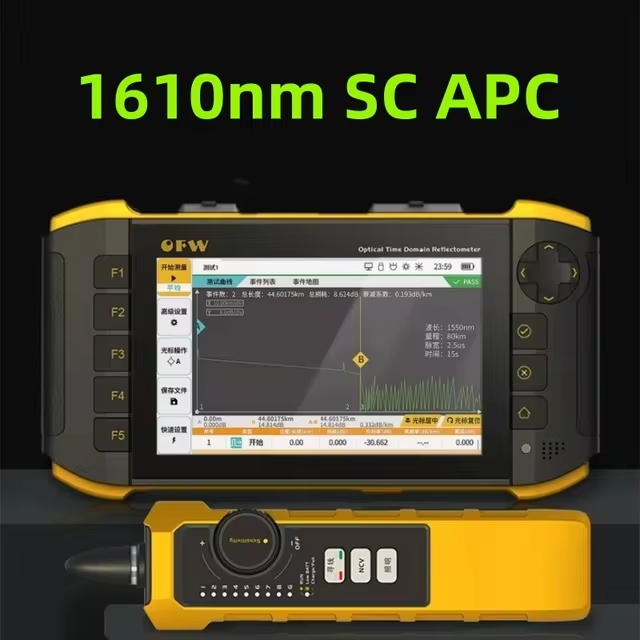 ใหม่ OFW Mini OTDR 10 IN 1 Active Fiber Live Tester 1610nm 20dB Optic ...