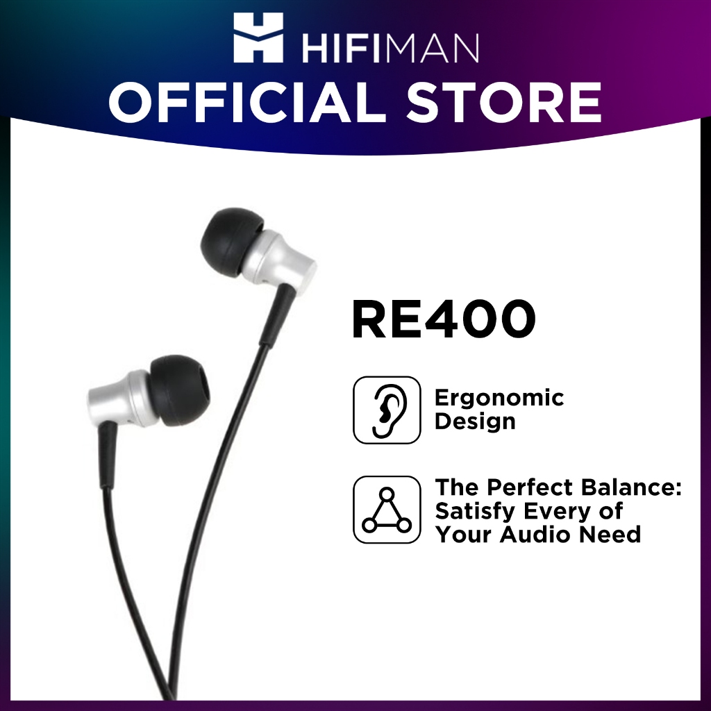 Hifiman RE400 หูฟังอินเอียร์ Hi-Fi เสียงดี ออกแบบตามหลักสรีรศาสตร์ สวมใส่สบาย | Shopee Thailand