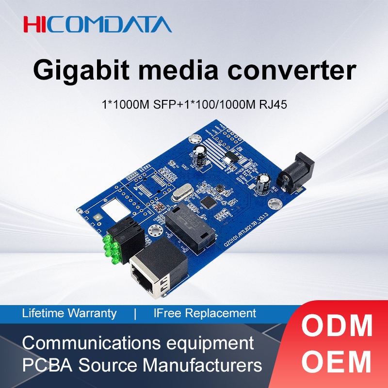 Hicomdata Gigabit Media Converter สวิตช์ไฟเบอร์ 1310nm-A/1550nm-B Optic ...