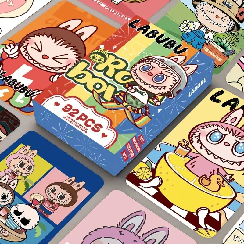 Labubu Pop Mart laser box collection card Labubu อินเทรนด์เล่นอุปกรณ์ ...