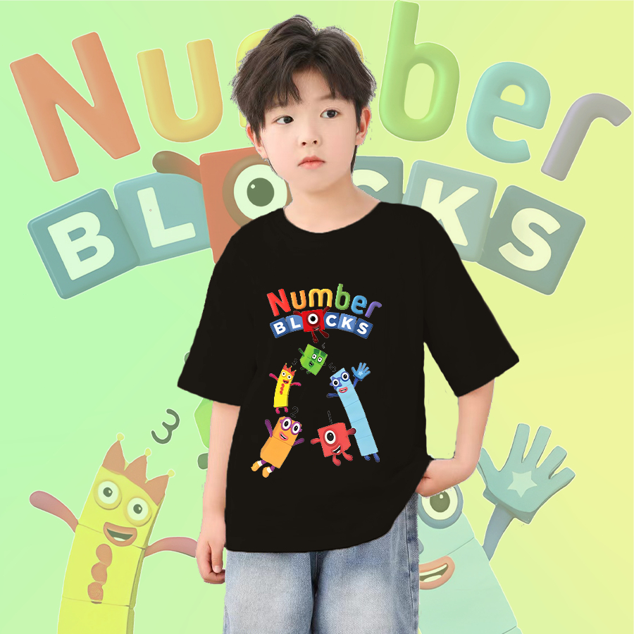 พร้อมส่ง ใหม่ เสื ้ อยืด Numberblocks Kid's T-shirt เพื ่ อเรียนรู ้ ...