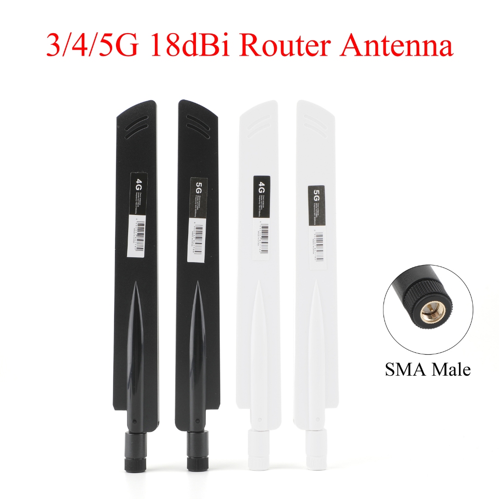 2/4pcs 3G 4G 5G 18dBi Router WiFi เสาอากาศ SMA ชาย 600-6000Mhz สําหรับ ...