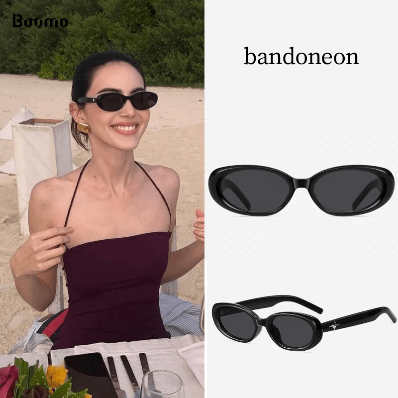 Boomo- Bandoneon แว่นกันแดดรูปไข่ขนาดเล็กกรอบอะซิเตท [3003] | Shopee ...