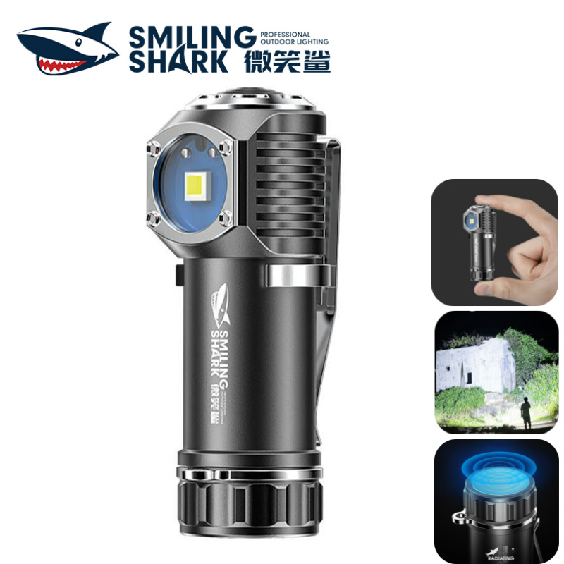 Smiling Shark SD0013 ไฟฉาย LED Mini Super Bright 8500LM 6 โหมดไฟฉาย ...