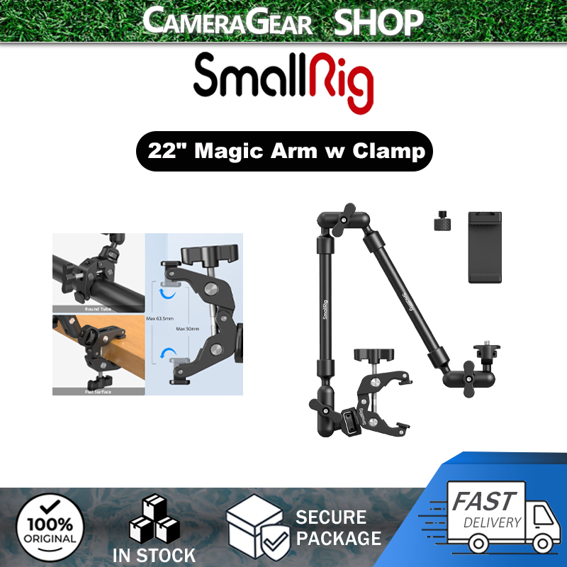 SMALLRIG 22" Adjustable Magic Arm Boom Arm Mount for Light/Webcam/Mic ...