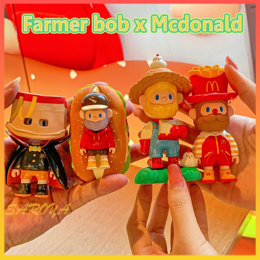 ฟิกเกอร์สะสม Farmer Bob x Mcdonald ของ Farmer Bob และโมเดลแซนวิช ของ ...