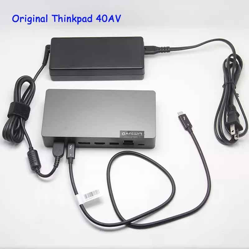 Original Thinkpad 40AV Thunderbolt 3/4 Dock เข้ากันได้กับแล็ปท็อป AMD ...