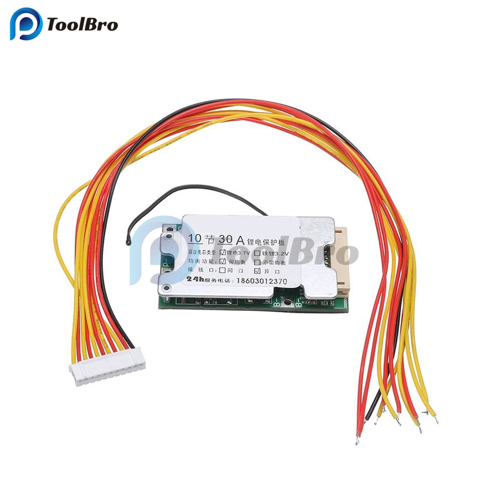 10s 36V 30A Li-ion Protection Board Li-ion Cell 18650 แบตเตอรี่ป้องกัน ...