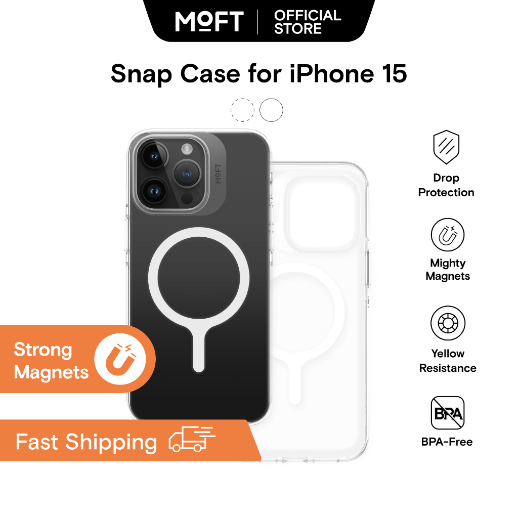 MOFT Snap Case เคสแม่เหล็ก กันตก ป้องกันรอยขีดข่วน สําหรับ iPhone Case 15 Series | Shopee Thailand