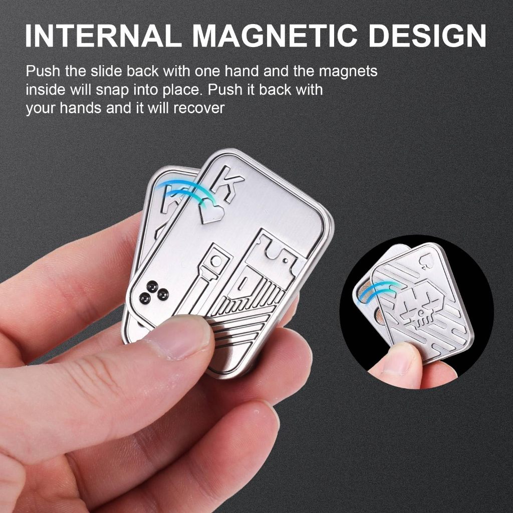 Edc Push Slider โลหะ Fidget Anti Stress ของเล่นผู้ใหญ่ Finger Spinner ...