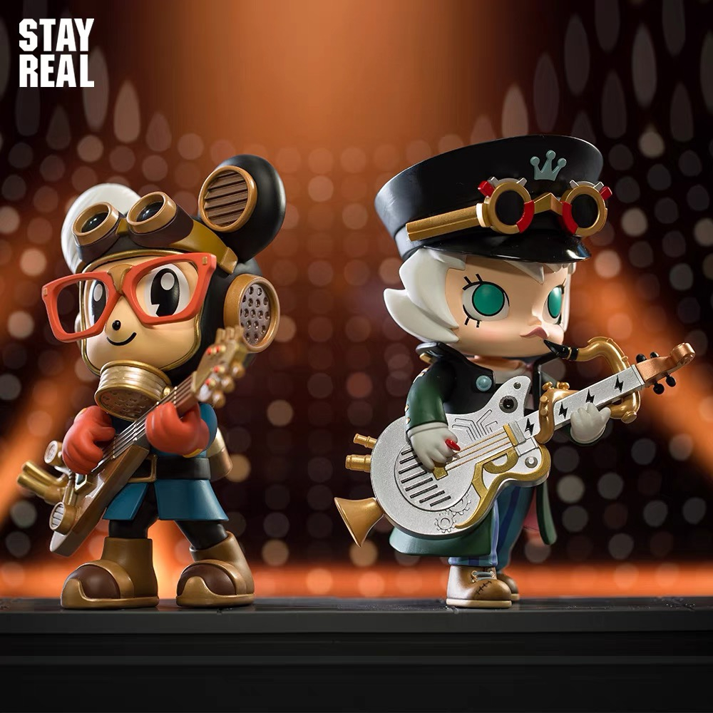Mollyx Mouse Little Rock Doll POPMART ตุ๊กตาของเล่นตุ๊กตาแท้ของขวัญ ...