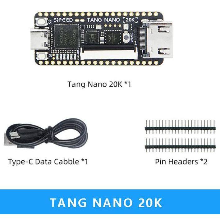 ใหม่ Sipeed Tang Nano 20K FPGA Development Board 5.5 x2.3 ซม.ความหน่วงต่ํา 64Mbits ความเร็วสูง ...