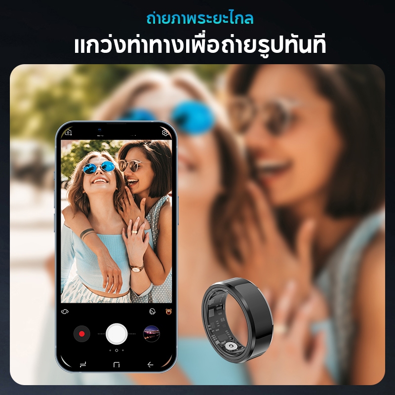Aolon Ring Gen 3 Smart Ring แหวนอัจฉริยะ กันน้ำ IP68 อัตราการเต้นของ ...