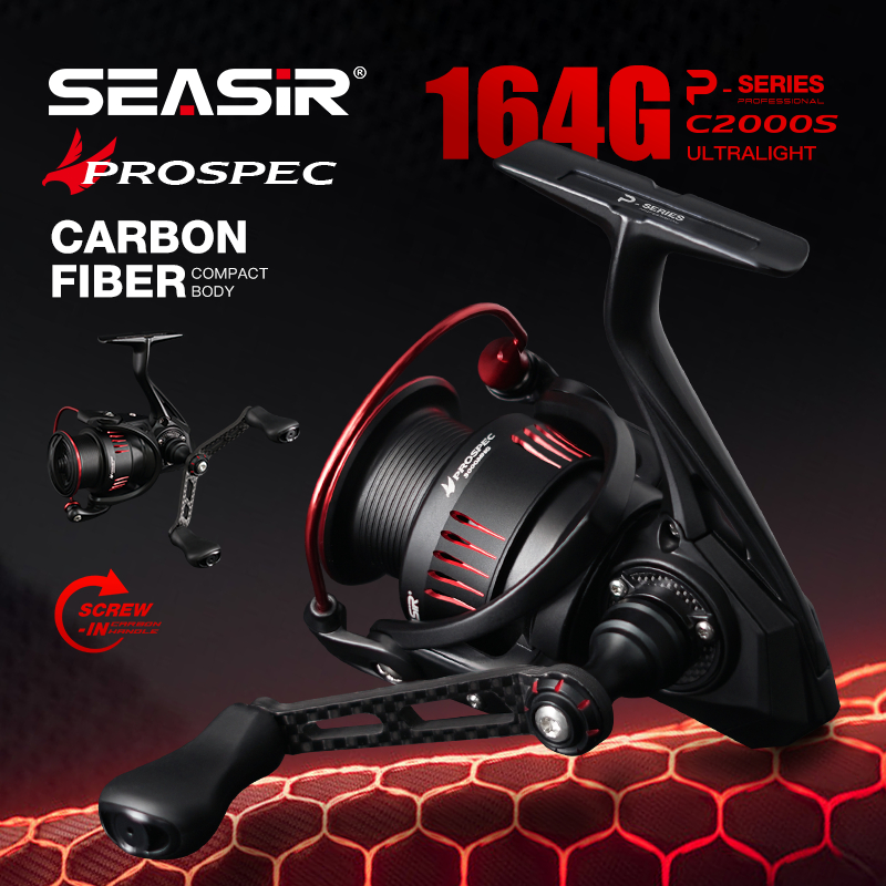 Seasir P-Series Prospec คาร์บอนไฟเบอร์ Spining Fishing Reel Ultralight Carbon เครื่องซักผ้า 8 ...