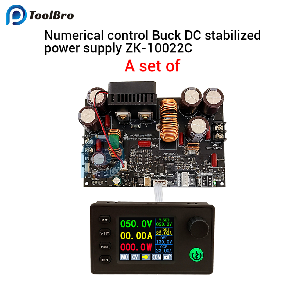 Zk-10022 CNC Step-Down DC แหล่งจ่ายไฟ PCB สีดํา 1500W แรงดันไฟฟ้าแบบ ...
