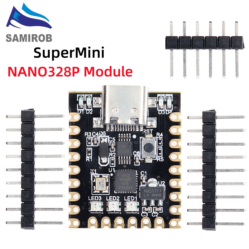 Arduino Nano Mini บอร์ดพัฒนา Type-C ขนาดเล็กพิเศษ Atmega328p ชิป Ch340 ...