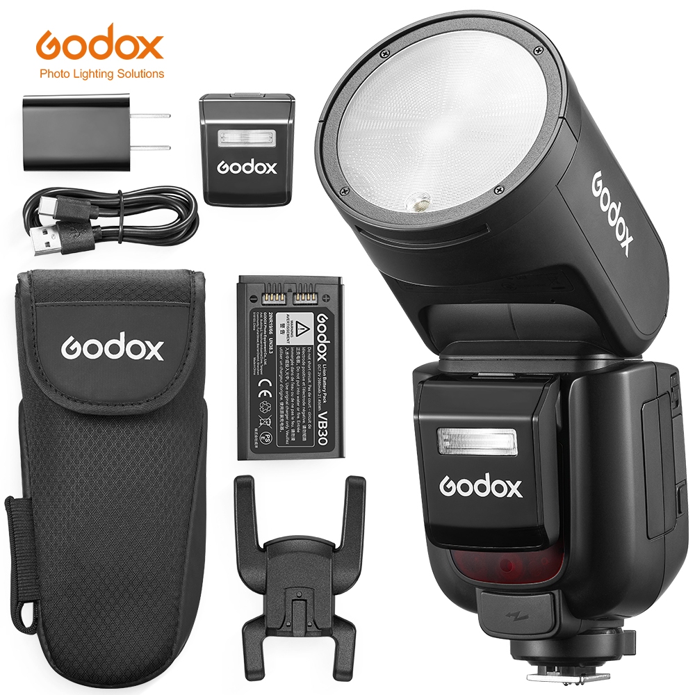 Godox V1 Pro V1Pro TTL Li-ion กล้องหัวกลมแฟลชการส่งผ่านไร้สายแฟลช ...