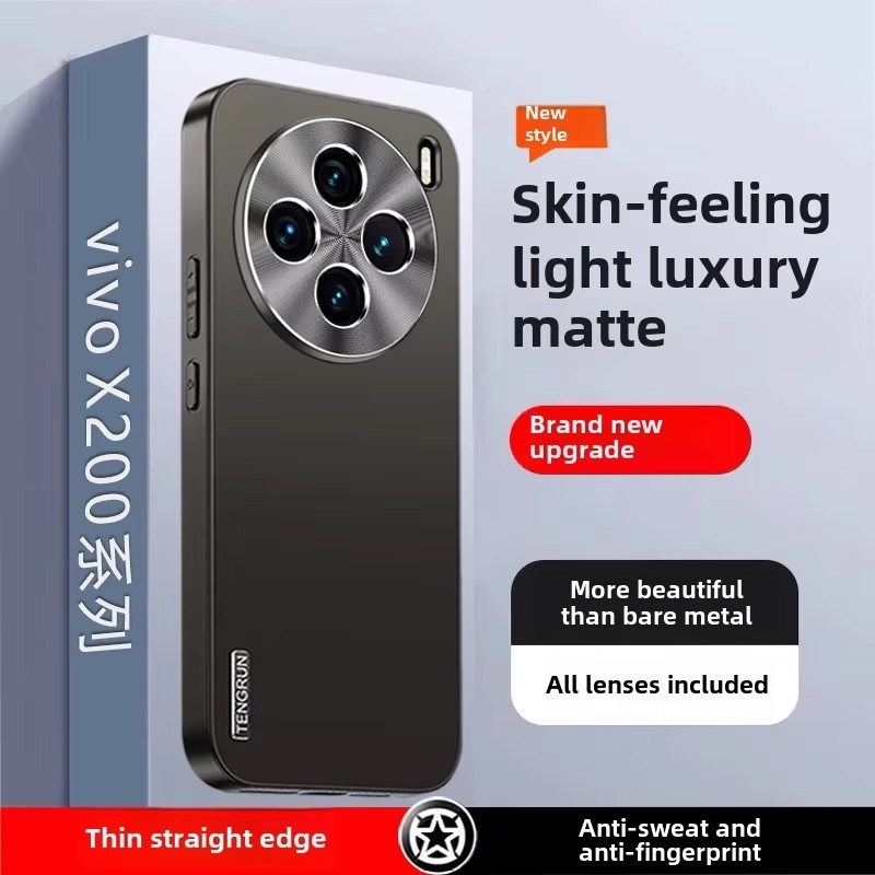 อลูมิเนียม Sandblasted แผ่นด้านหลังสําหรับ VIVO x200 mini x100 x100s ultra x90 plus Y300 Pro ...